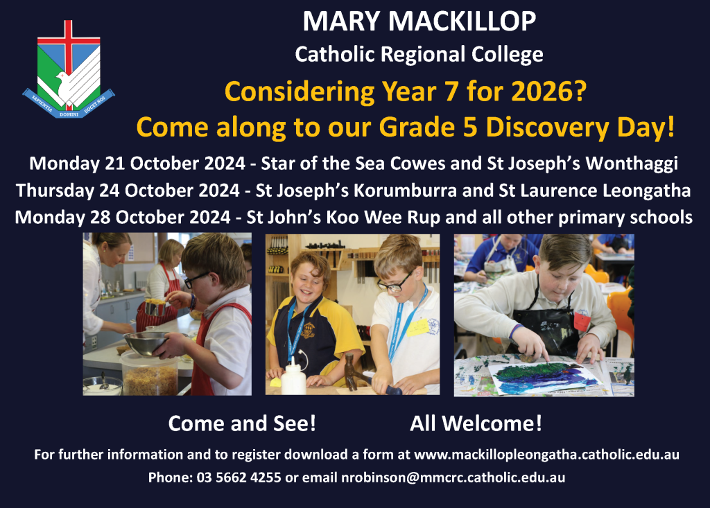 Event Registration Form - Mary MacKillop Catholic Regional College